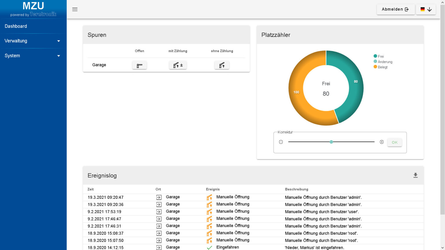 Entry control with multi-access management (MZU) | Fuchs Technik
